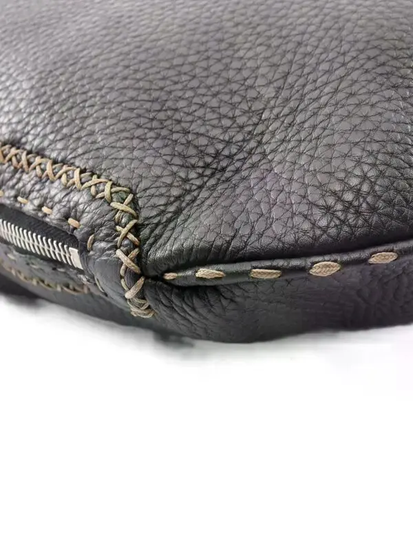 Fendi 2010s Selleria Leather Shoulder Bag