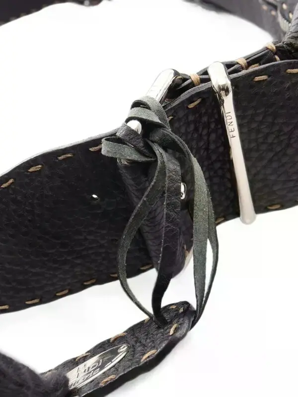 Fendi 2010s Selleria Leather Shoulder Bag