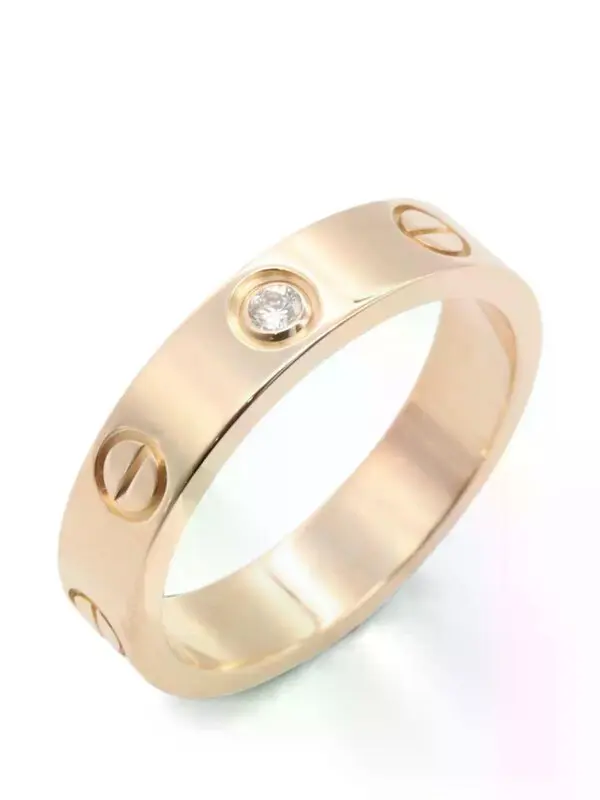 Cartier 18kt Gold Diamond Ring - Pink