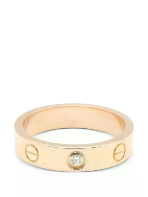 Cartier 18kt Gold Diamond Ring - Pink
