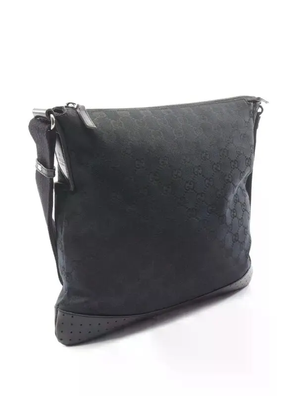Gucci Gg Canvas Perforated Detail Cross Body Bag