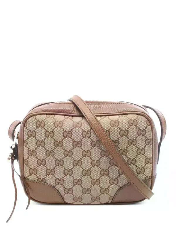 Gucci Gg Canvas Shoulder Bag - Brown