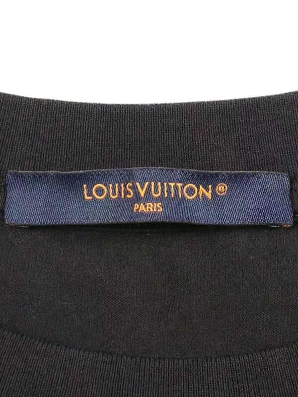 LOUIS VUITTON 2000s Monogram Gradient-pattern Cotton T-shirt
