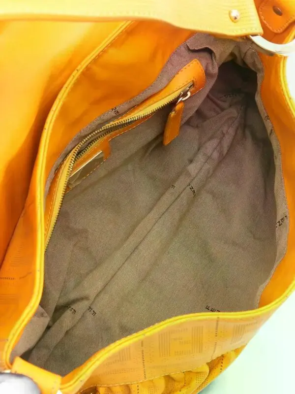 Fendi 2010s Zucca Punching Shoulder Bag