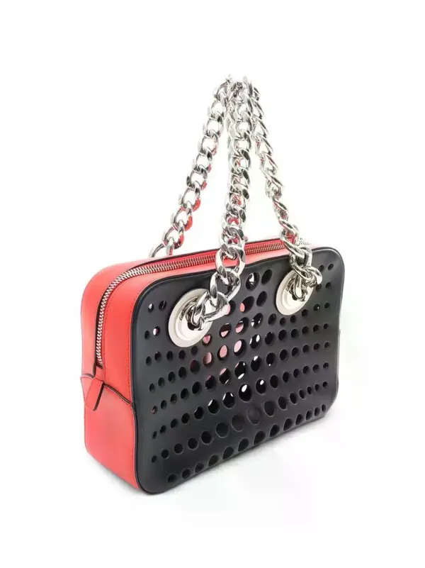 Prada City Fori Perforated Shoulder Bag