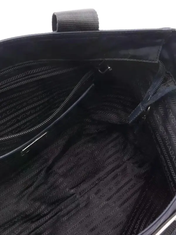 Prada Vela 2-way Saffiano-leather Tote Bag - Blue