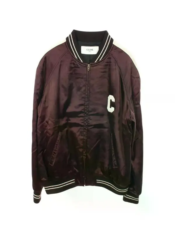 Celine 2010s Souvenir Teddy Bomber Jacket - Brown