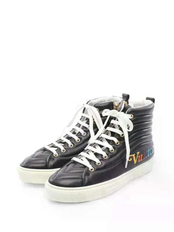 LOUIS VUITTON 2019 Stellar Line High-top Sneakers - Black
