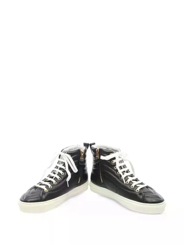 LOUIS VUITTON Quilted Leather High-top Sneakers
