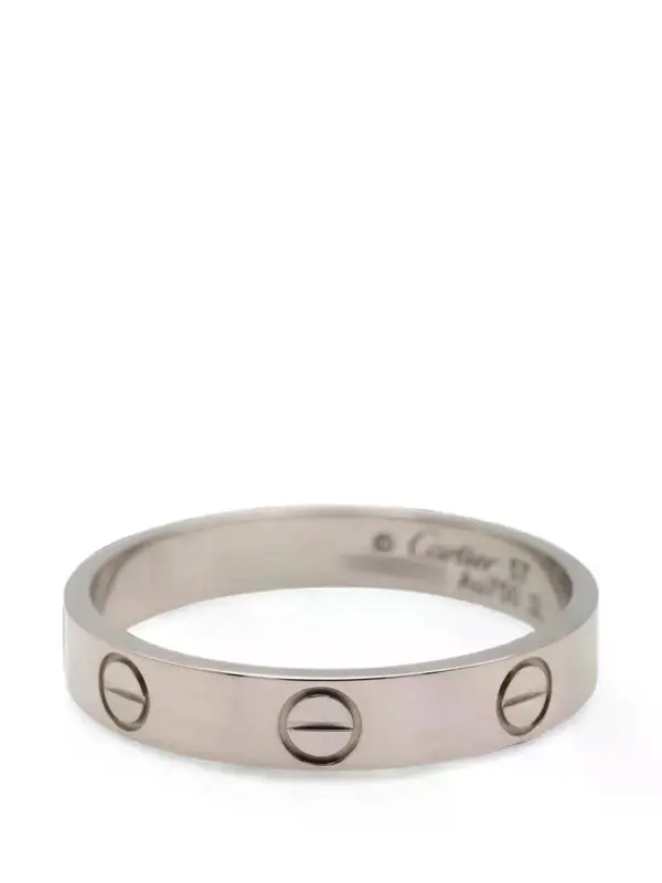 Cartier 2010s Mini Love Ring - Silver