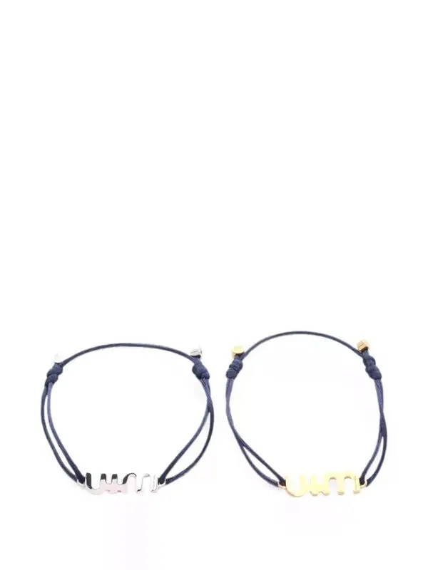 Miu Miu 2020s Logo-plaque Cord Bracelets