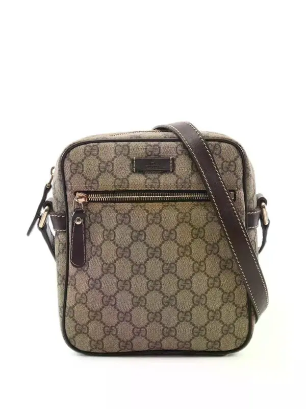 Gucci 2000s Gg Supreme Cross Body Bag - Neutrals