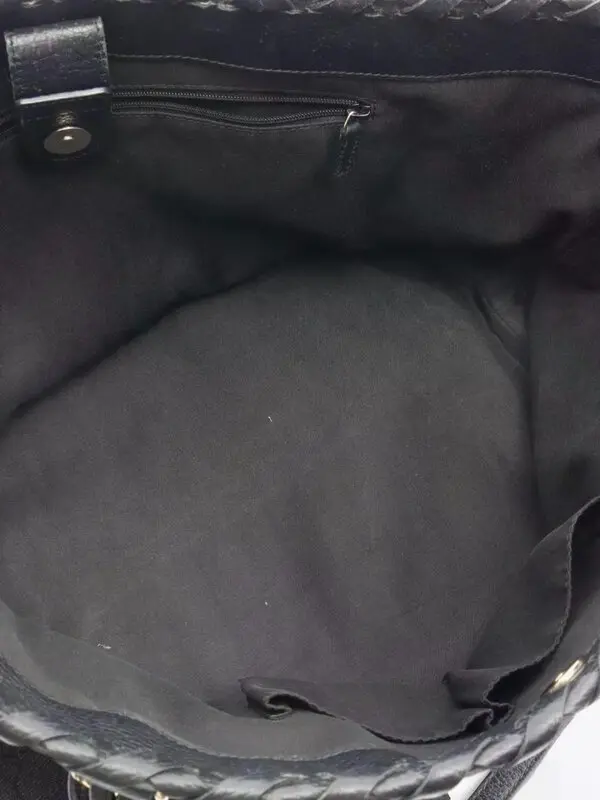 Gucci 2010s Gg Pattern Bamboo Tote Bag