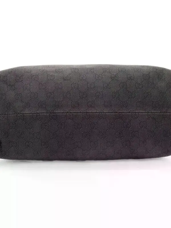 Gucci 2010s Gg Pattern Bamboo Tote Bag