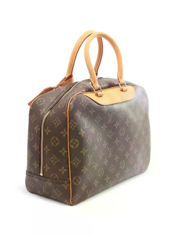 LOUIS VUITTON Monogram Deauville Handbag - Brown