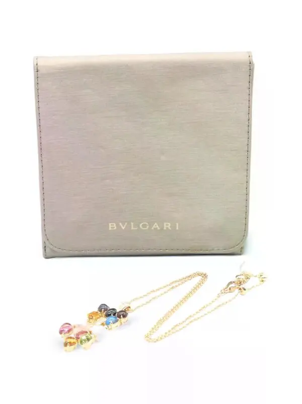BVLGARI 18k Yellow Diamond And Multi-stone Necklace - Gold