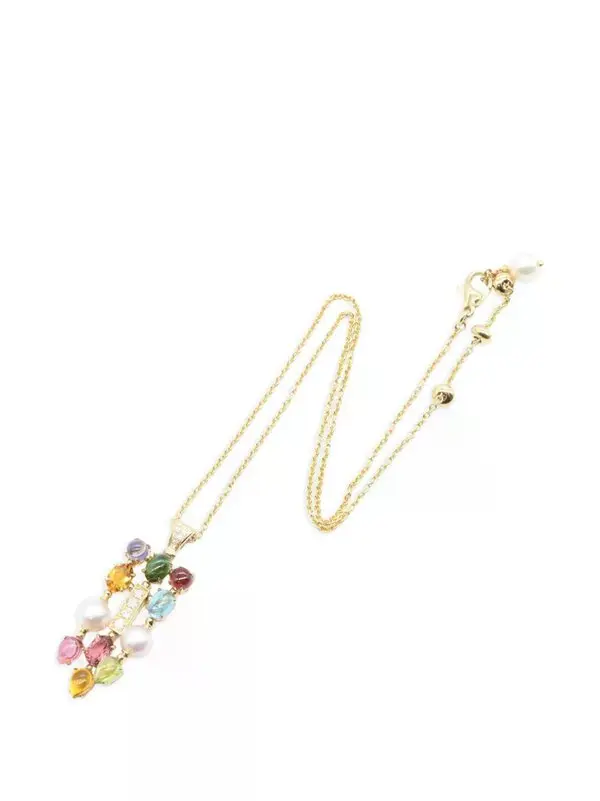 BVLGARI 18k Yellow Diamond And Multi-stone Necklace - Gold