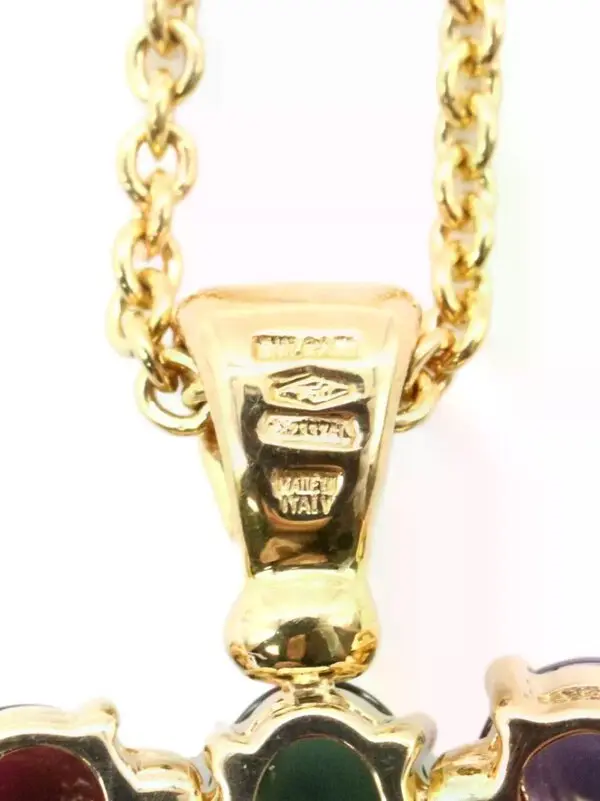 BVLGARI 18k Yellow Diamond And Multi-stone Necklace