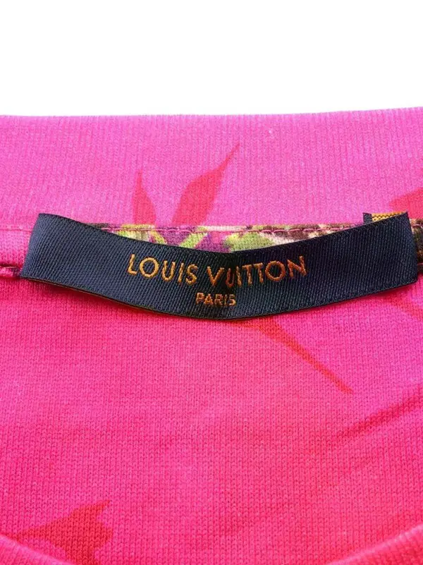 LOUIS VUITTON 2020s Flower-embroidered T-shirt