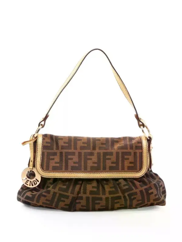 Fendi 2000s Zucca Shoulder Bag - Brown