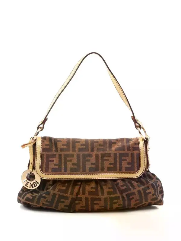 Fendi Zucca Monogram Shoulder Bag - Brown