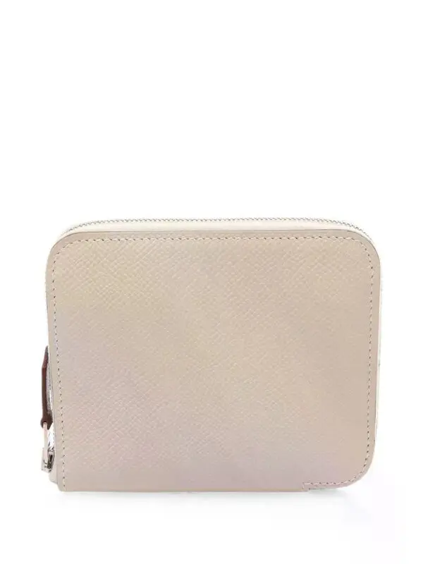 Hermès 2022 Azap Compact Epsom Leather Wallet - Neutrals