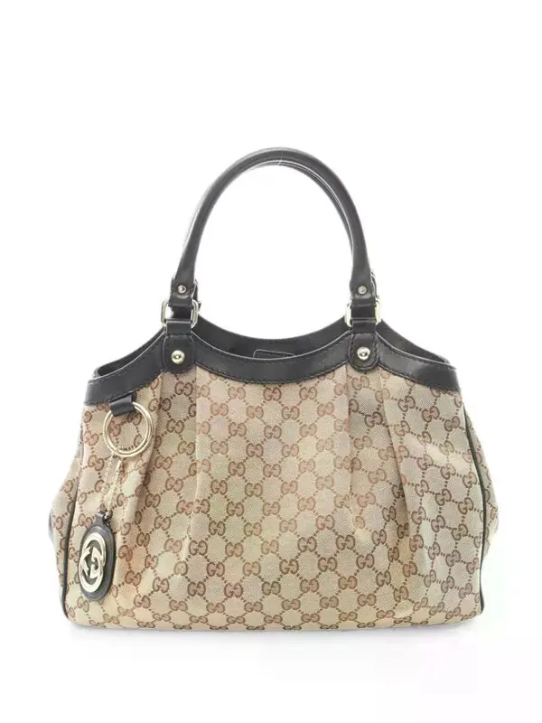 Gucci 2010s Sukey Gg Canvas Tote Bag - Neutrals