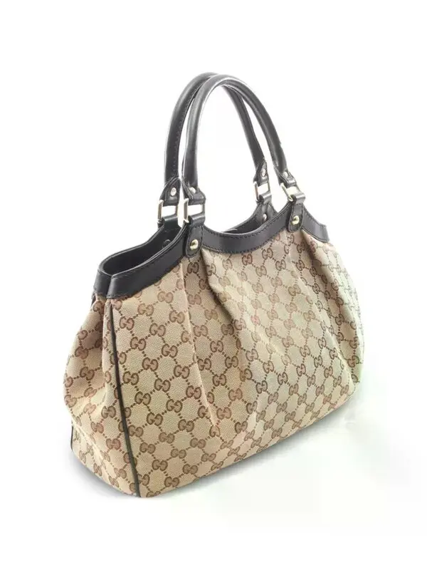 Gucci Sukey Gg Canvas Tote Bag - Neutrals