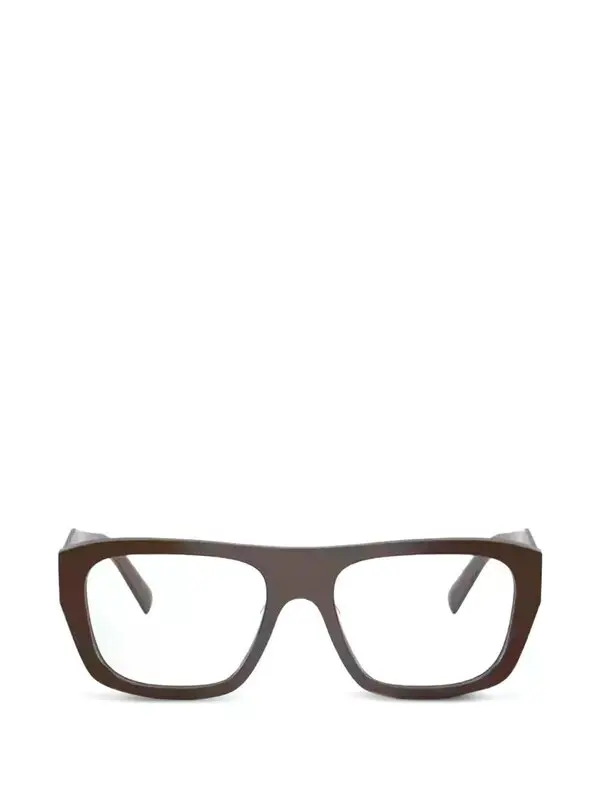 Prada Logo-plaque Rectangle-frame Glasses