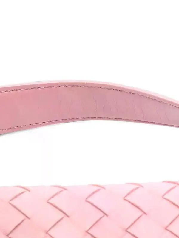 Bottega Veneta 2010s Intrecciato Shoulder Bag - Pink