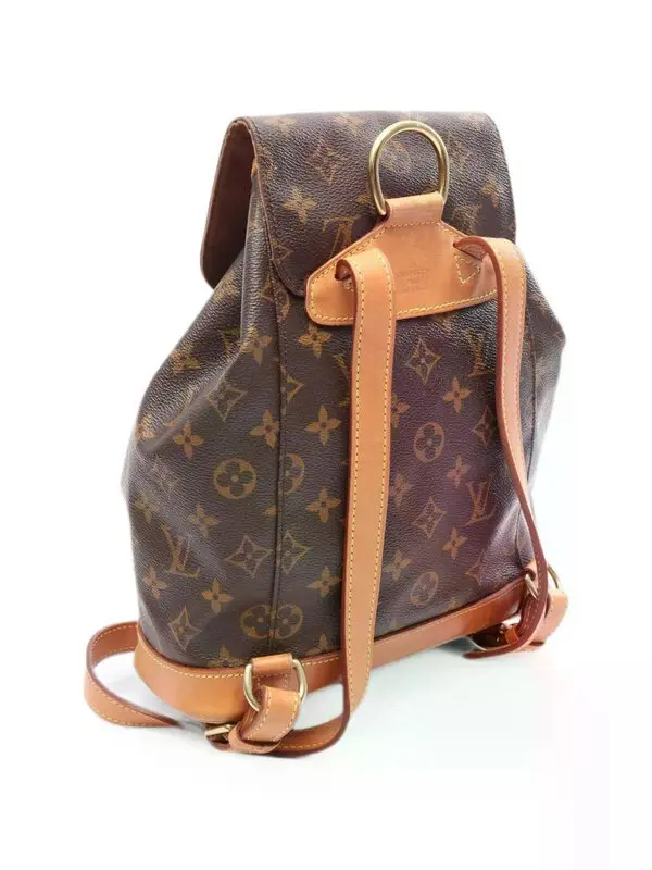LOUIS VUITTON 1998 Monogram Montsouris Mm Backpack Bag - Brown
