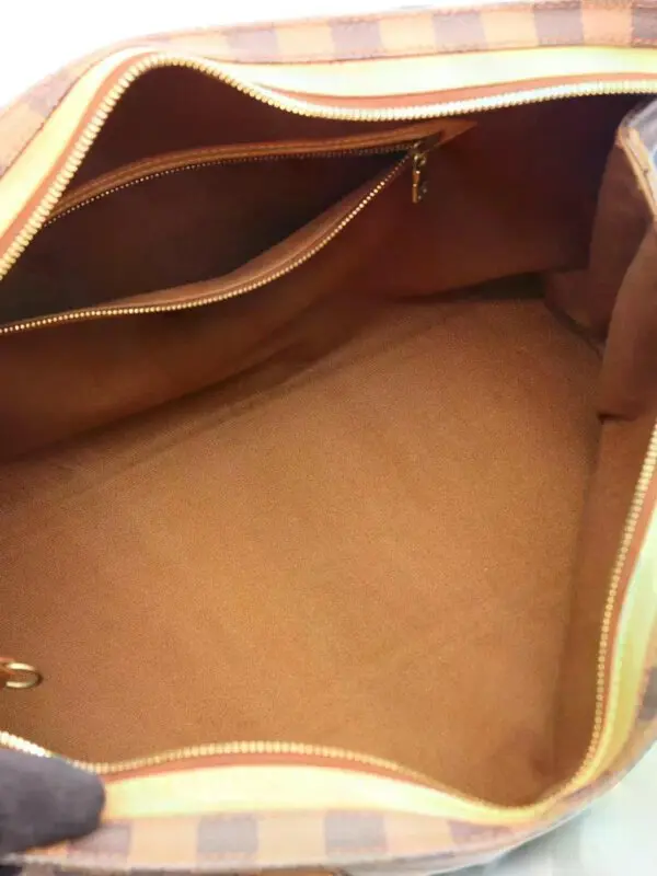 LOUIS VUITTON 1997 Damier Ebene Colombine Tote Bag