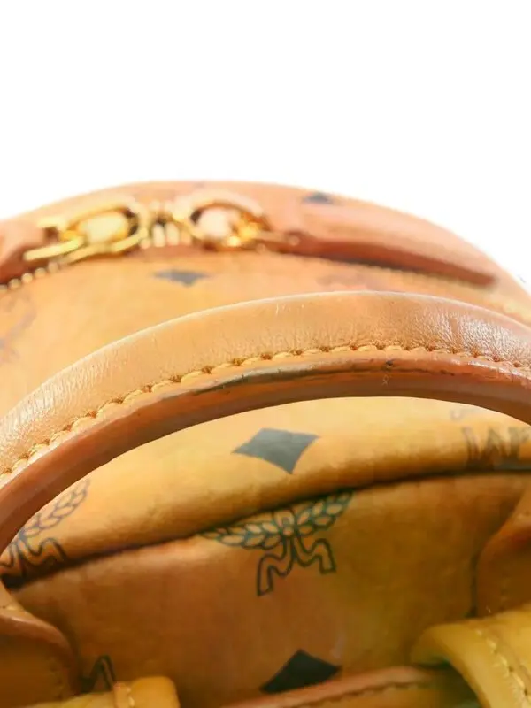 Mcm Visetos Studded Leather Backpack