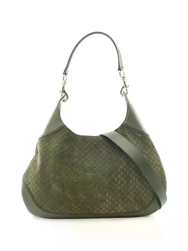 Gucci Micro Gg Guccissima Shoulder Bag - Green