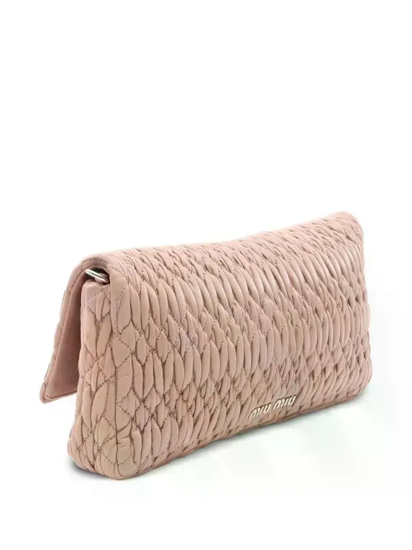 Miu Miu 2000s Matelassé Shoulder Bag - Pink