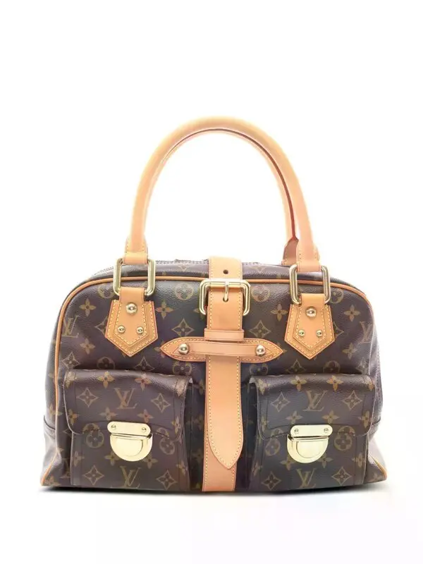 LOUIS VUITTON Monogram Manhattan Gm Tote Bag - Brown