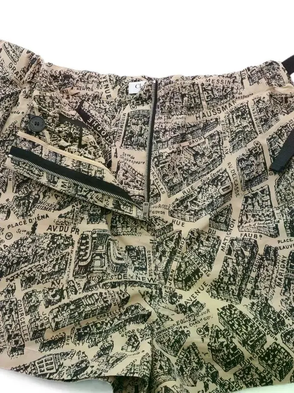 Dior 2010s Map Of Paris Shorts