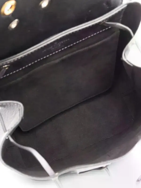 LOUIS VUITTON 2016 Lockme Eyelet-detail Leather Backpack - Grey