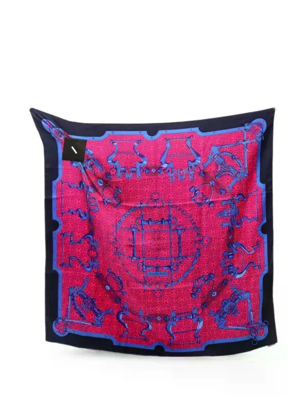 Hermès 2010s Petit H Bits And Gourmettes Scarf - Pink