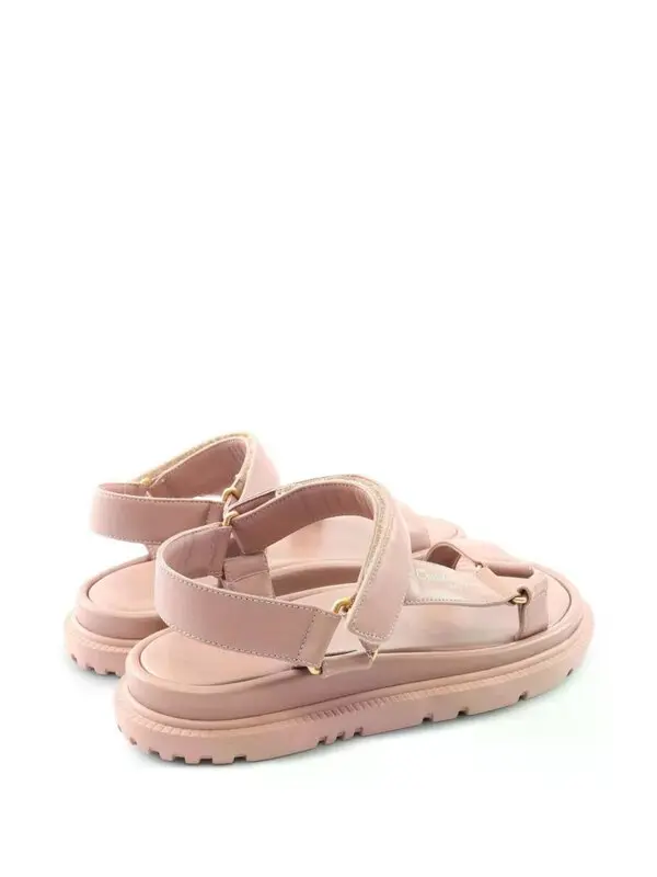 Dior D-wave Leather Sandals - Pink