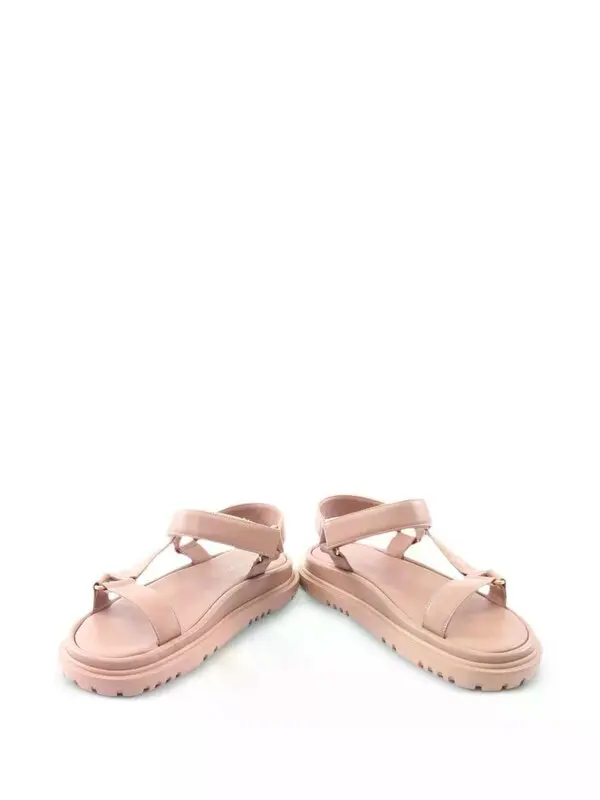 Dior D-wave Leather Sandals - Pink