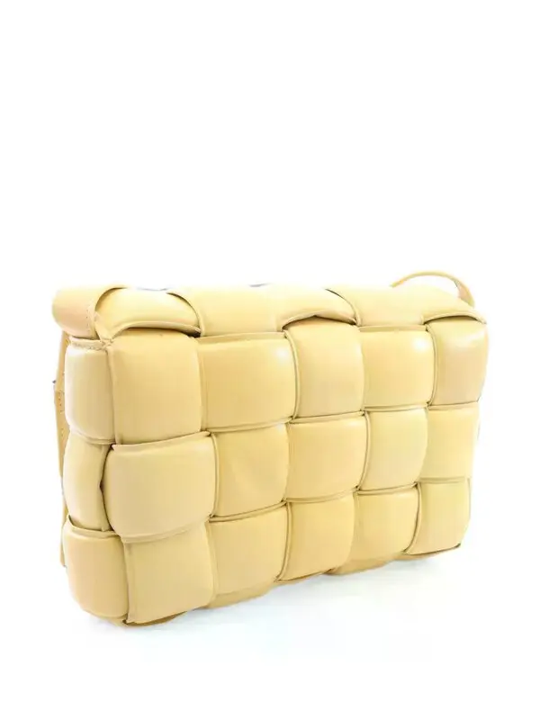 Bottega Veneta 2010s Cassette Padded Intrecciato Shoulder Bag - Yellow