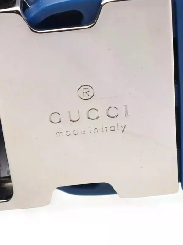 Gucci Leather Gg Embossed Belt Bag