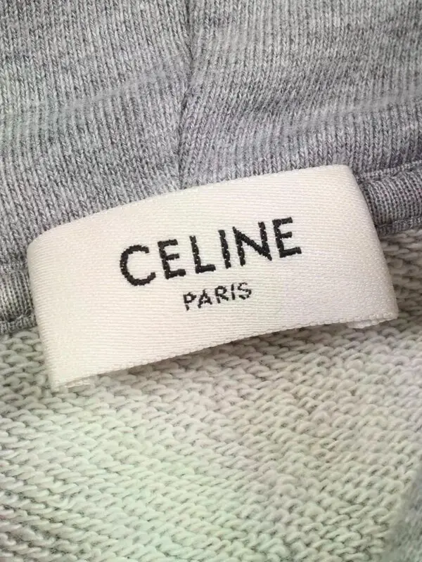 Celine 2010s Studded-logo Long-sleeve Hoodie