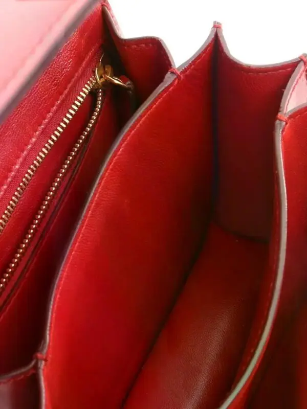 Celine Classic Box Shoulder Bag - Red