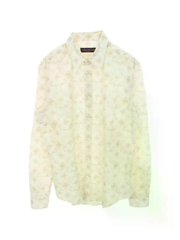 LOUIS VUITTON 2000s Monogram Sand Shirt