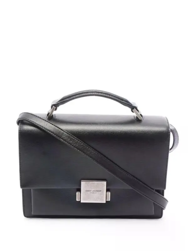 Saint Laurent 2000s Medium Bellechasse Two-way Leather Shoulder Bag - Black