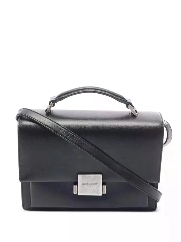 Saint Laurent 2000s Medium Bellechasse Two-way Leather Shoulder Bag - Black