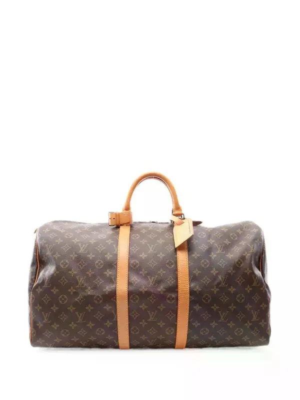 LOUIS VUITTON 2001 55 Keepall Monogram Boston Luggage Bag