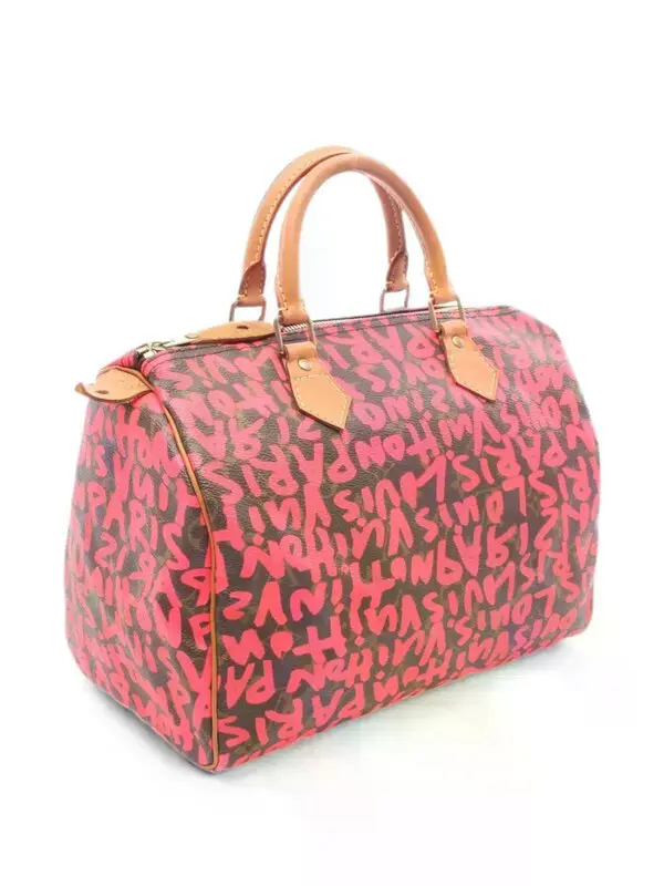 LOUIS VUITTON Monogram Graffiti Speedy Tote Bag